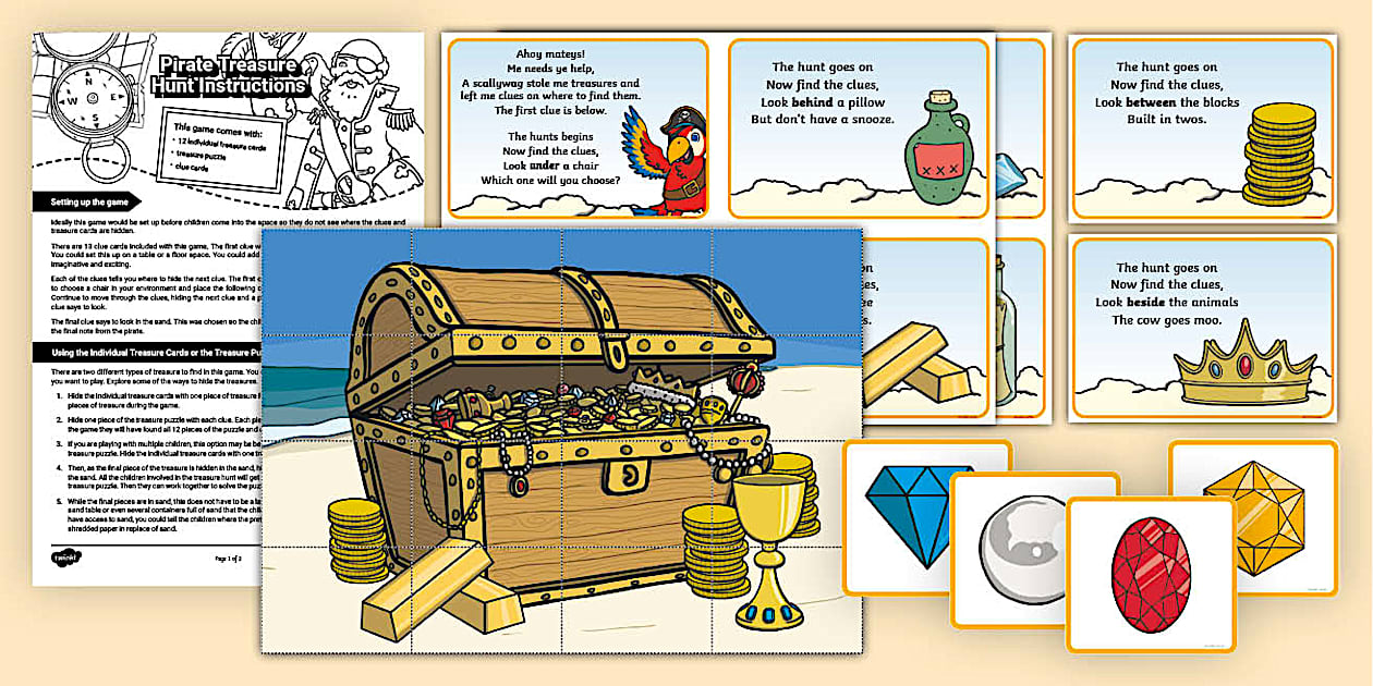 Pirate Treasure Hunt (teacher made) - Twinkl