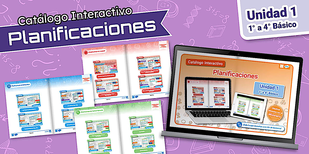 Catálogo Interactivo Planificaciones Unidad 1 | 1°| 2°|3°|4°