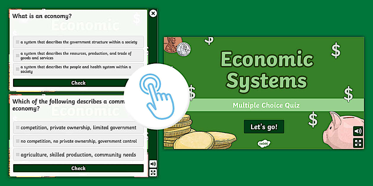 Seventh Grade Economic Systems Interactive Quiz - Twinkl