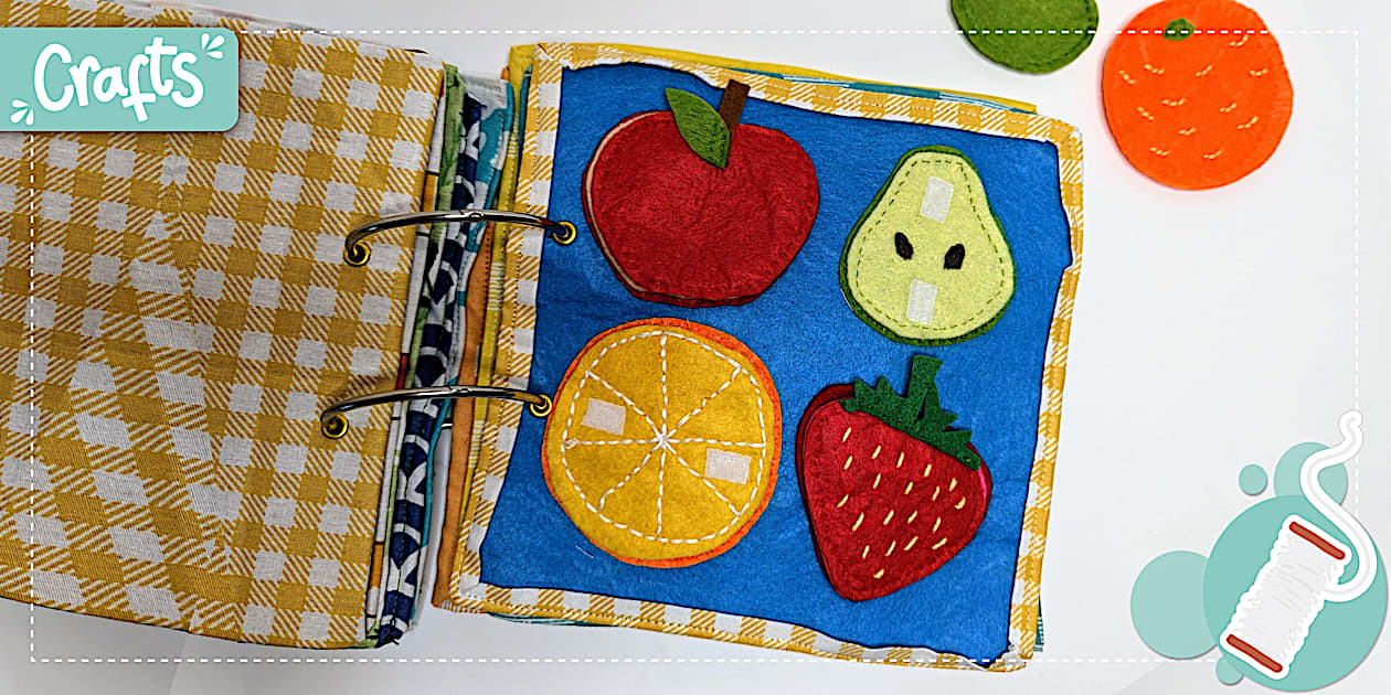 Connecting Fruit Pieces Page | Busy Books (teacher made)