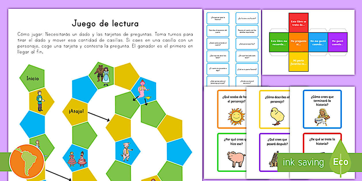 Paquete de juegos para incentivar la lectura