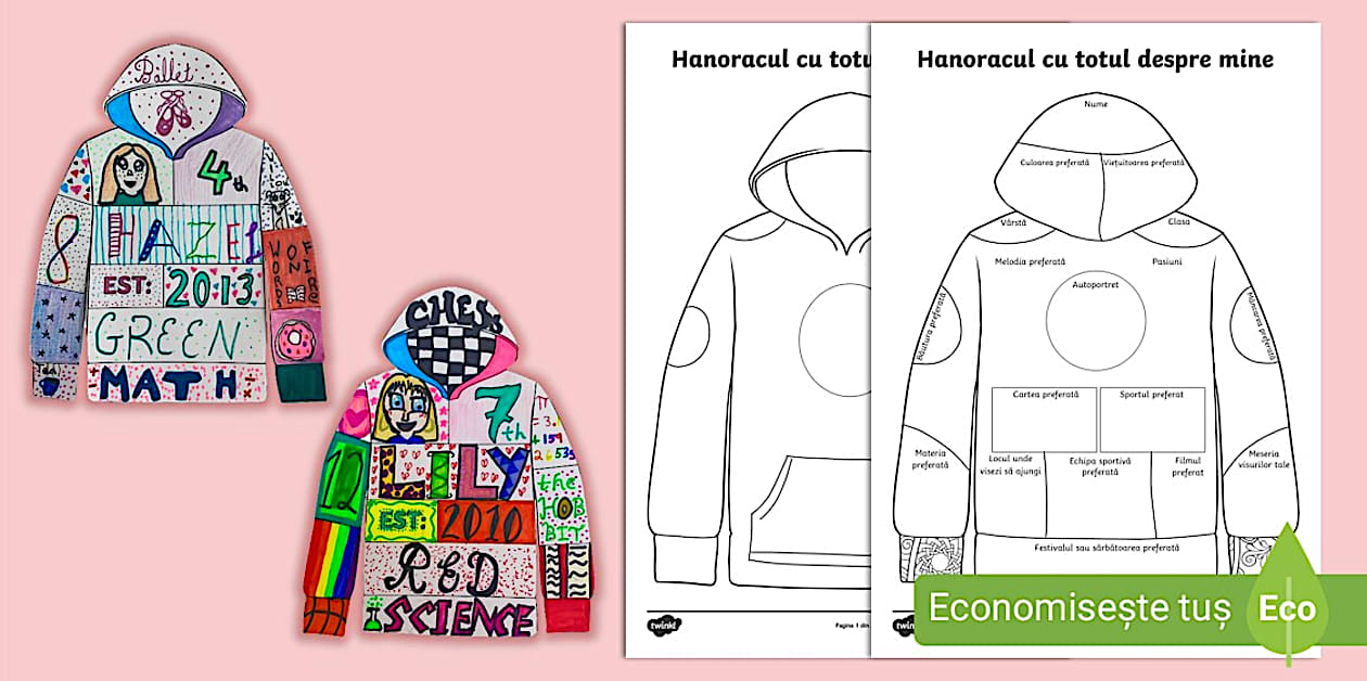 Hanoracul cu totul despre mine – Fișă de activitate