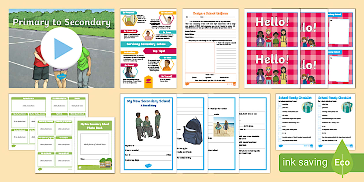 Editable Year 6 Secondary Transition Activity Idea Pack