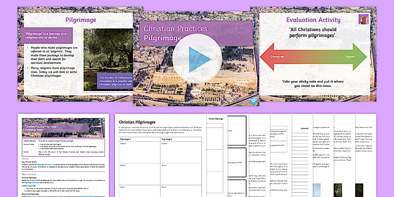 Christian Pilgrimages Lesson Pack - Christian Practices; Pilgrimage; Iona;