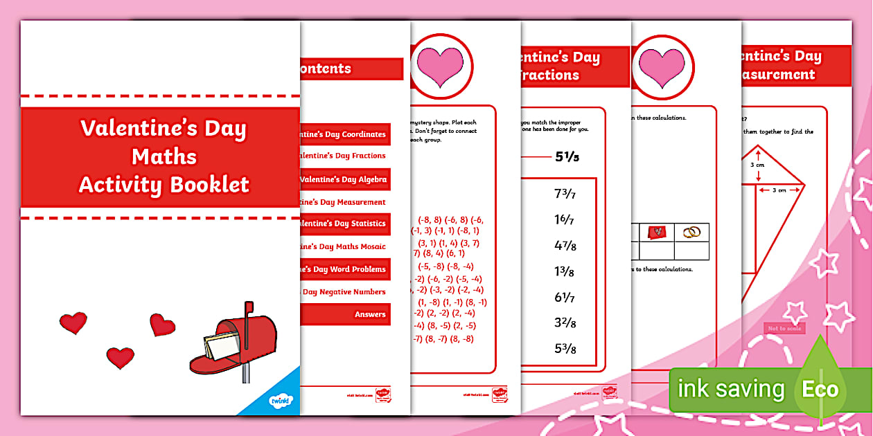 👉 Valentine's Day Maths Activity Booklet (Ages 9 - 11)