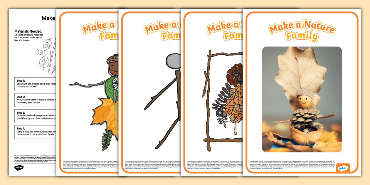 Make a Nature Family Poster - Twinkl Early Years Ireland
