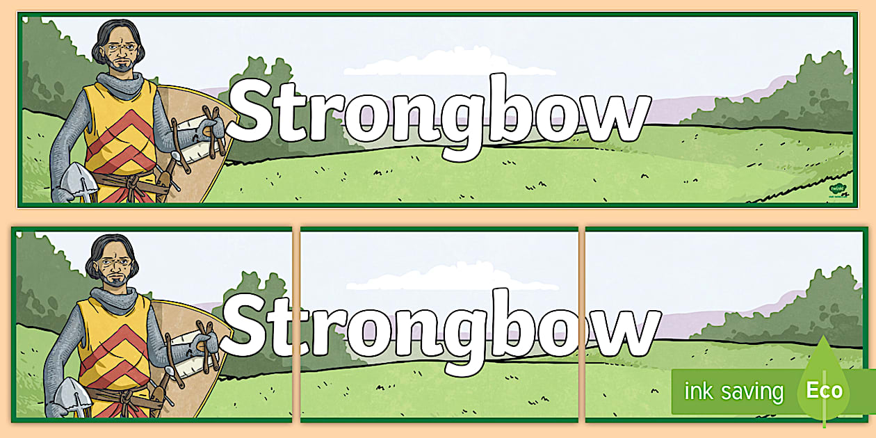 Strongbow Display Banner (teacher made) - Twinkl