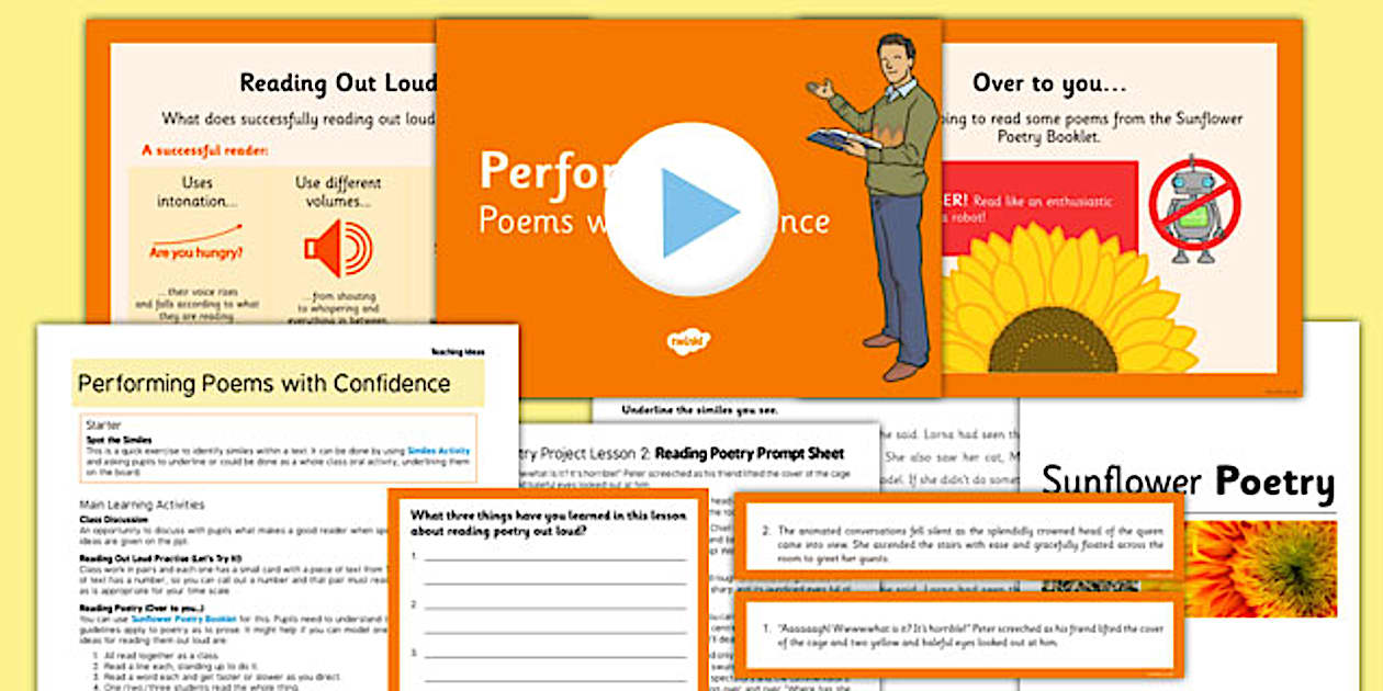 Performance Poetry KS2 Lesson Pack | Perform with confidence