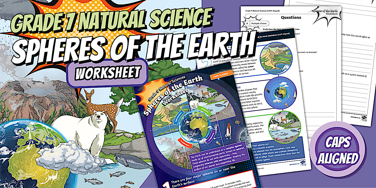 Grade 9 - NS - Term 4 - Spheres of the Earth - Worksheet