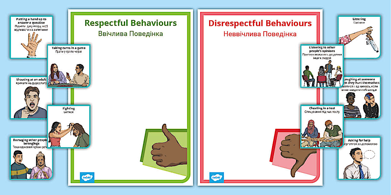 FREE! - Ukrainian Translation Respectful Disrespectful Behaviours