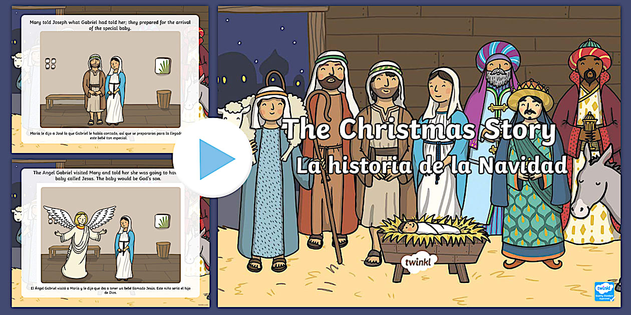 The Nativity Christmas Story PowerPoint English/Spanish