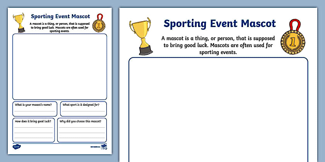 Design a Sporting Event Mascot - Twinkl - KS1 (teacher made)