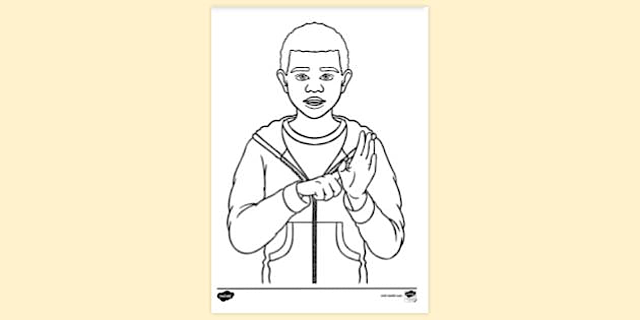 BSL Year Colouring Sheet | Colouring Sheets (Teacher-Made)