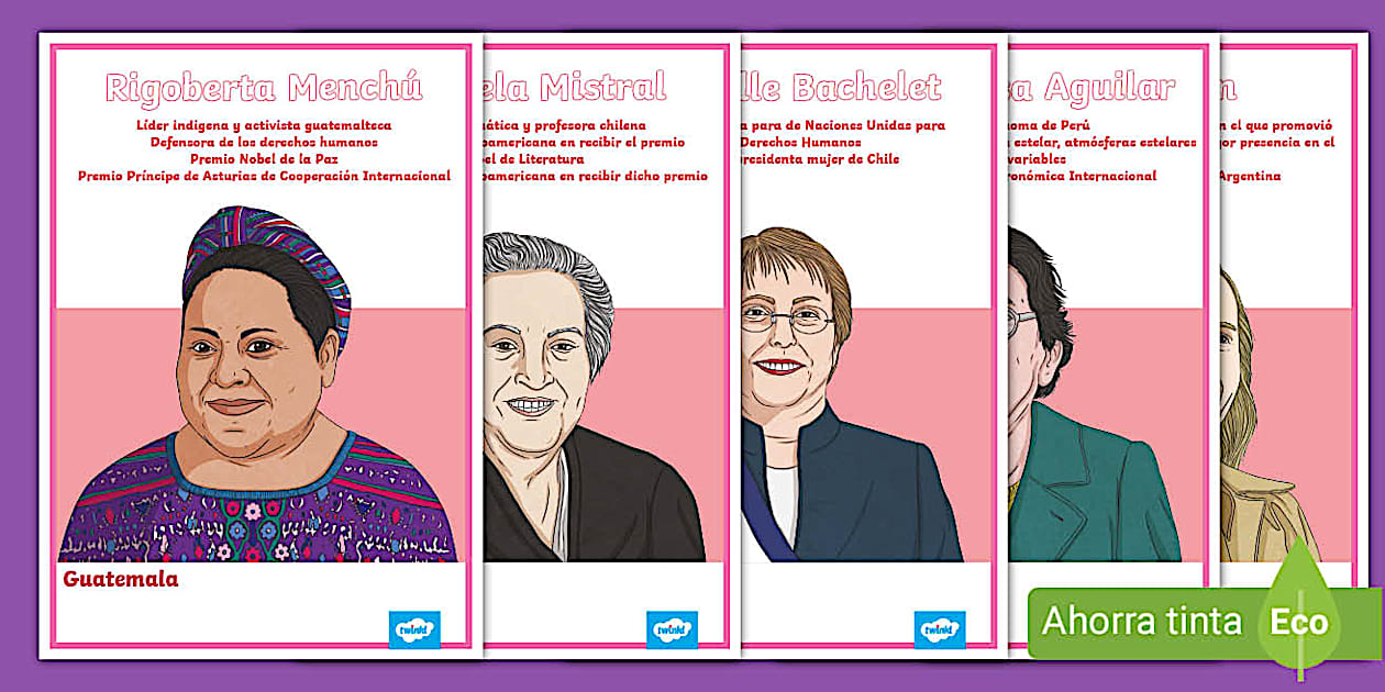Pósters: Mujeres latinoamericanas que hicieron historia - Mujeres ...