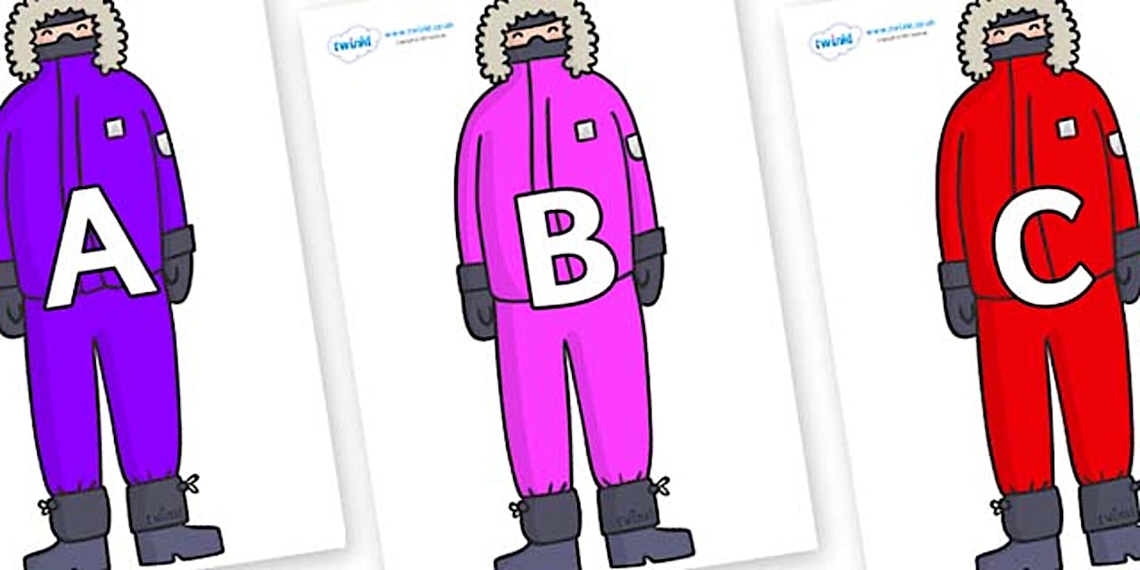 Cursive A-Z Alphabet on Arctic Explorers (teacher made)