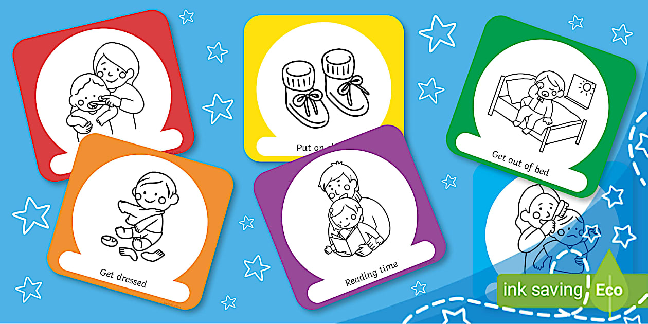 My First Routine Flashcards (teacher made) - Twinkl