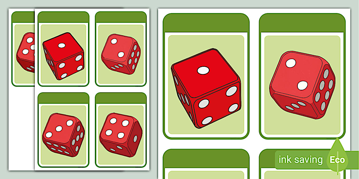 Dice Patterns Flashcards (Teacher-Made) - Twinkl