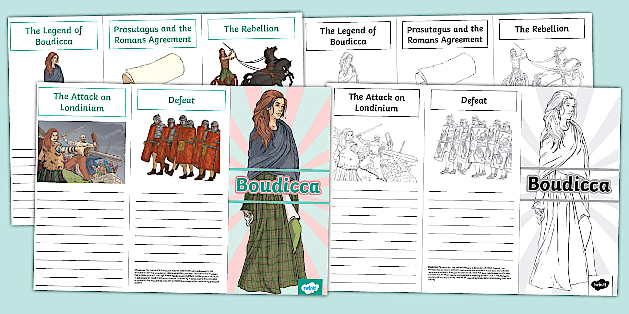 Boudicca Leaflet Template (teacher made) - Twinkl
