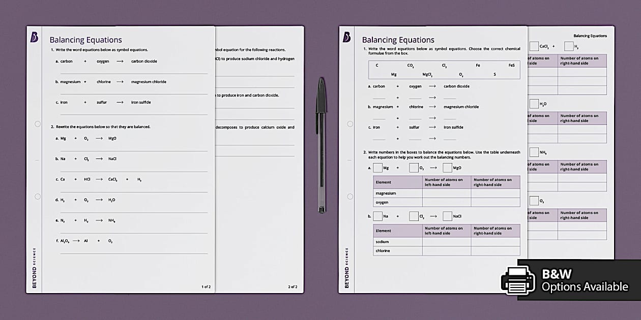 Balancing Chemical Equations | KS3 Chemistry | Beyond