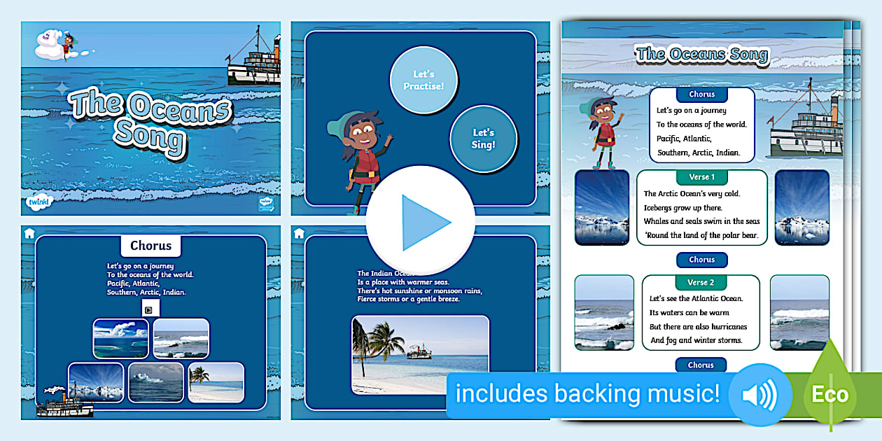 The Oceans Song | Twinkl | KS1 | World Ocean Day | Music