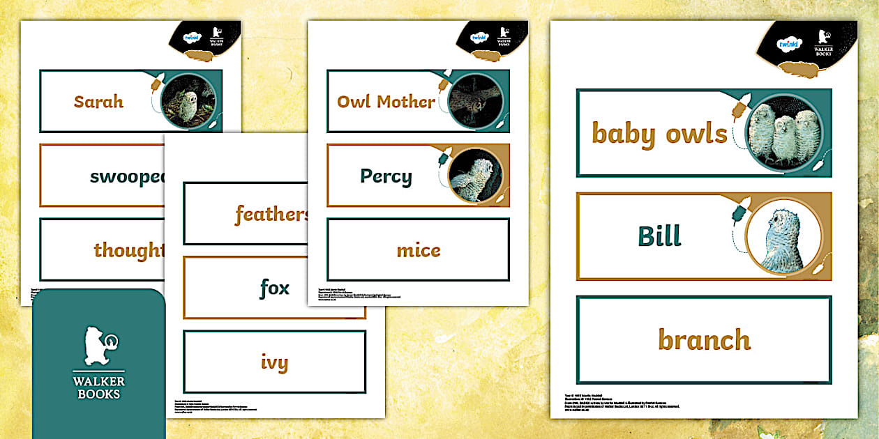 FREE! - Owl Babies Word Cards (Teacher-Made) - Twinkl