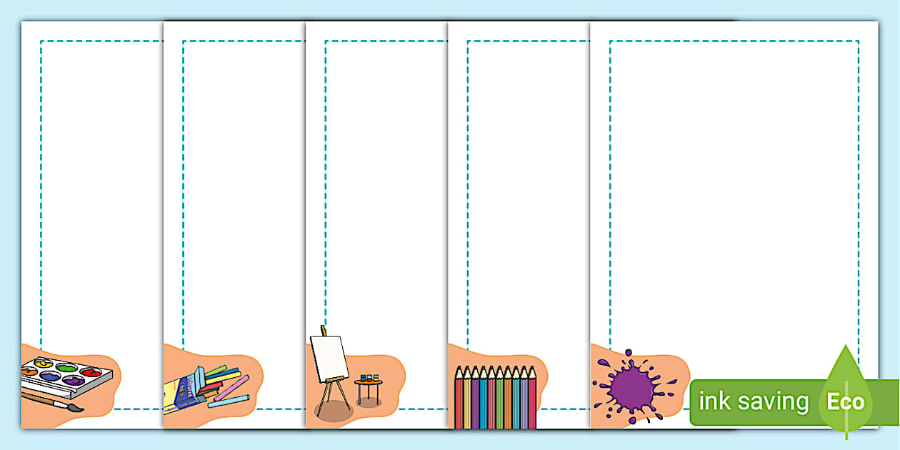 Children's Art Week Page Borders (teacher made) - Twinkl