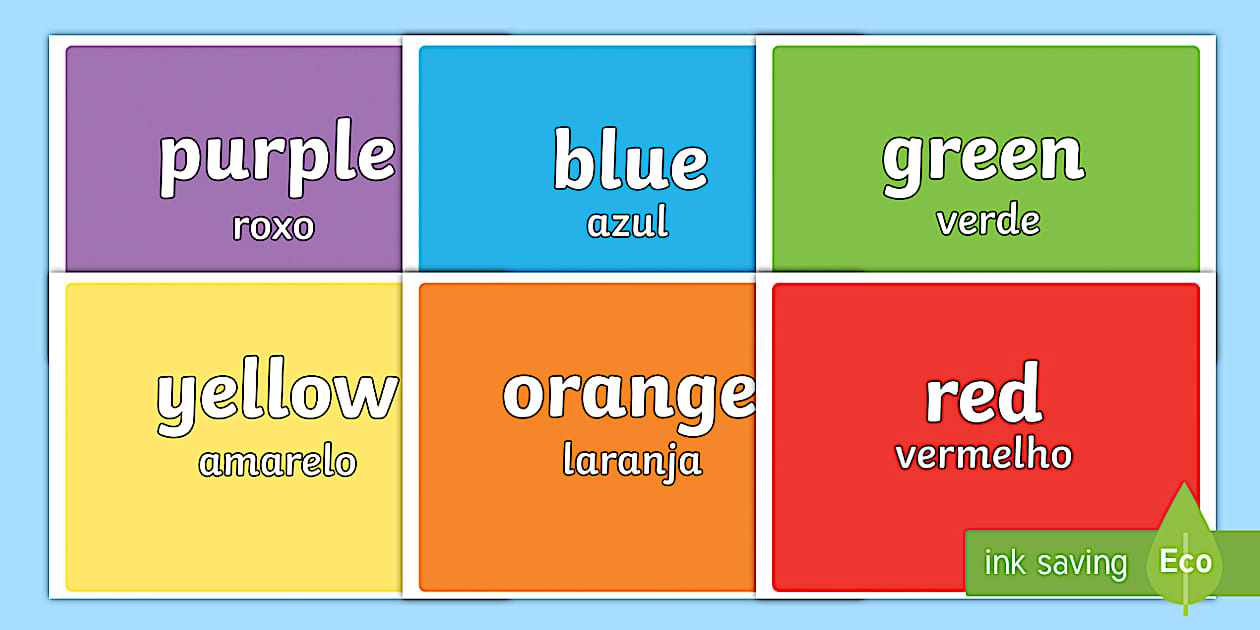 Colours Display Pack English/Portuguese - Colours Display Pack
