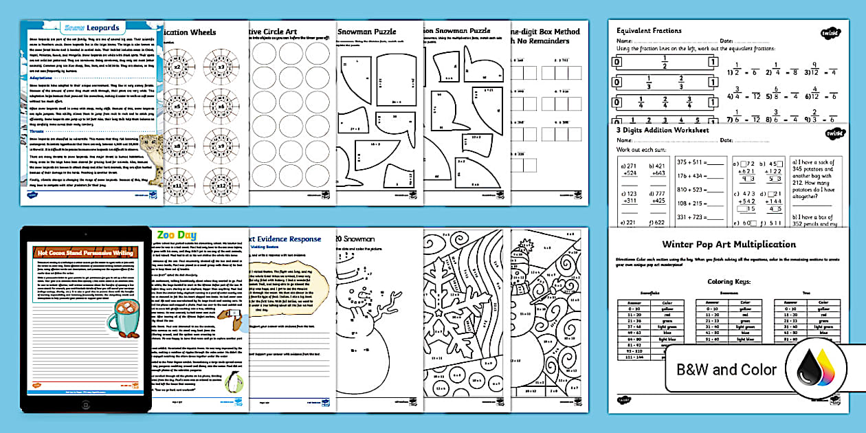 10+ Snowy Day Activities for 3rd Grade | Twinkl USA - Twinkl