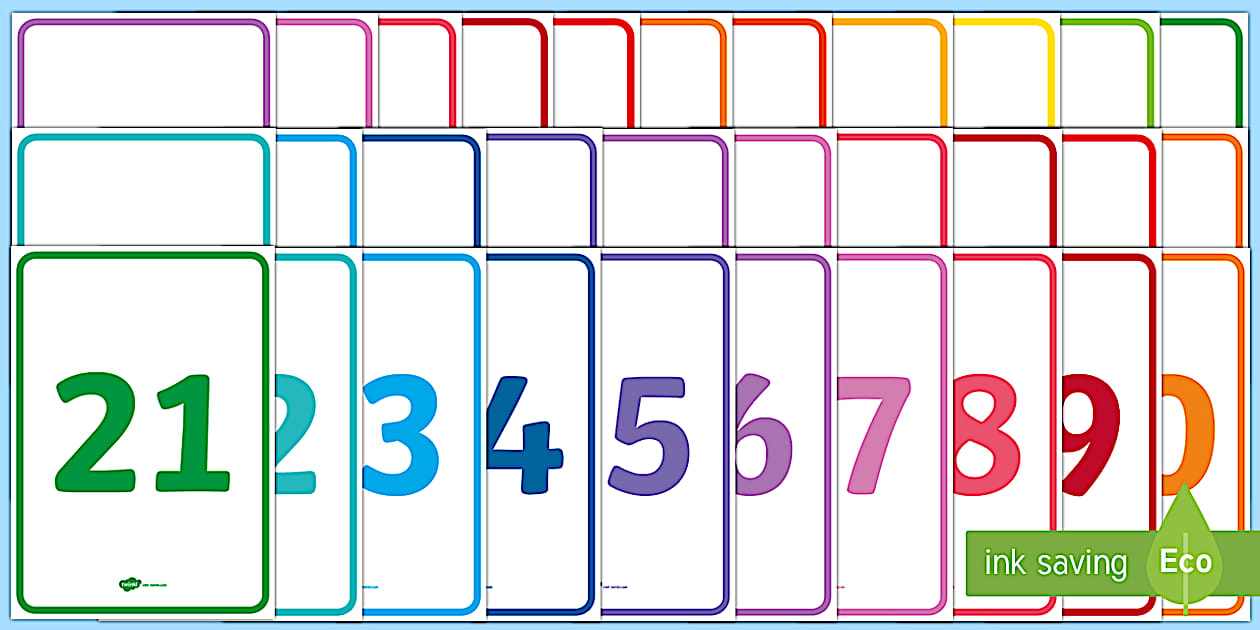 NSW Numbers 0-30 A4 Simple Display Posters (teacher made)