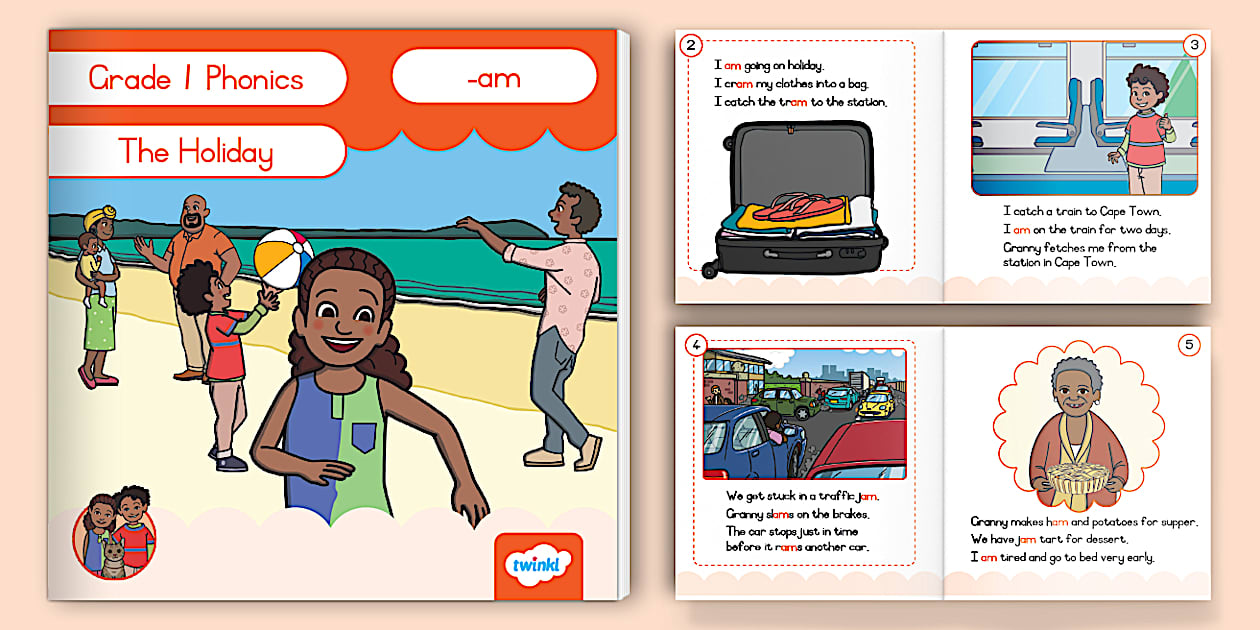 Grade 1 Phonics eBook: -am (teacher made) - Twinkl