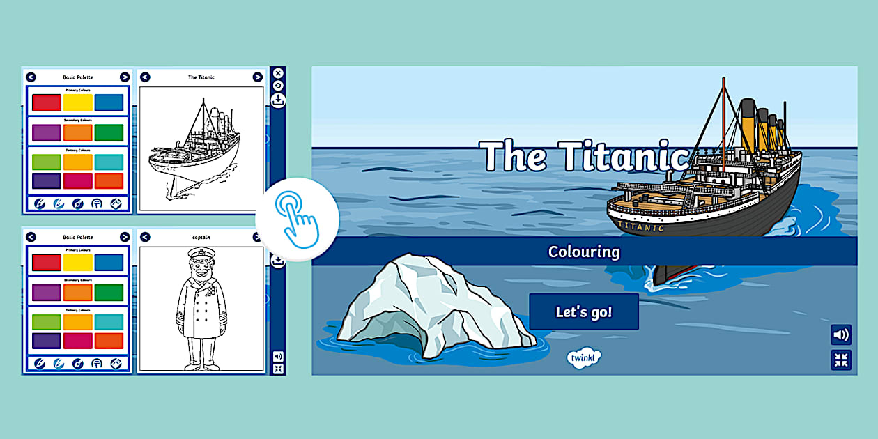 The Titanic Interactive Colouring (teacher made) - Twinkl