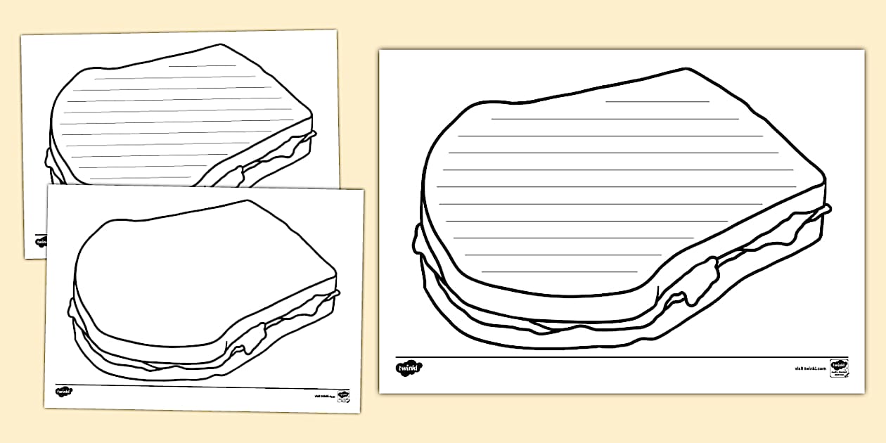 Sandwich Writing Template (teacher made) - Twinkl