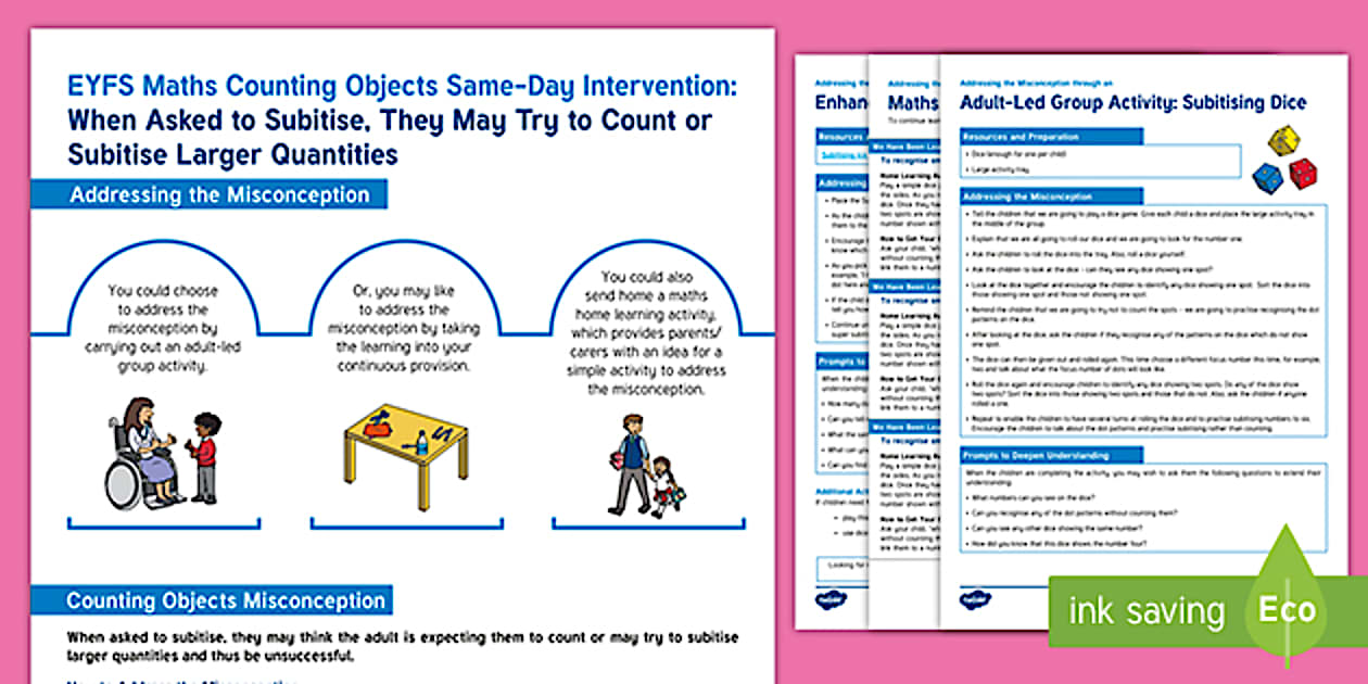 👉 EYFS Maths Counting Objects Same-Day Intervention Plan