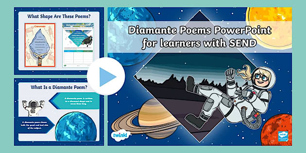 Diamante Poems PowerPoint for Learners with SEND - Twinkl