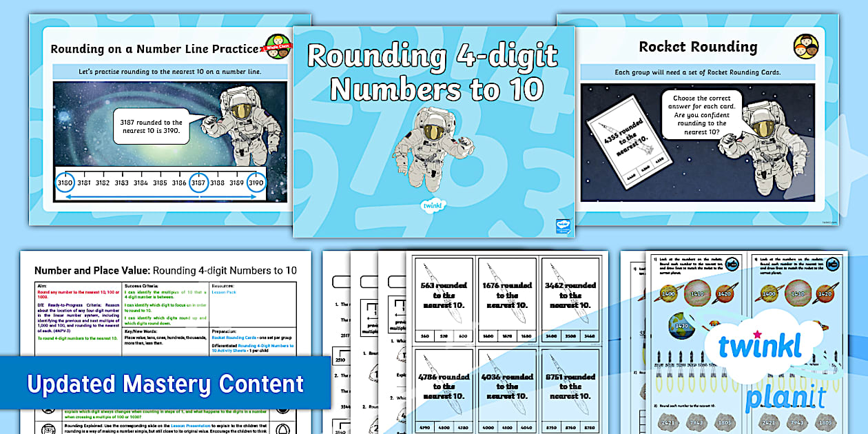 Year 4 Rounding to the Nearest 10, 100, 1000 PlanIt Maths Lesson 2