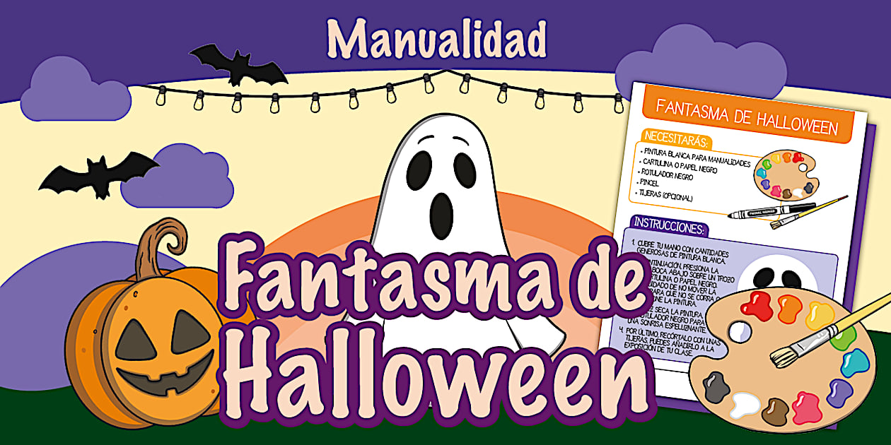 Manualidad: Fantasma de Halloween