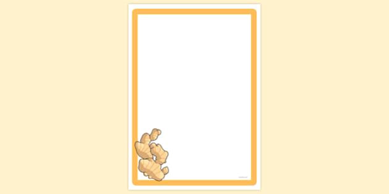 Ginger Page Border (teacher made) - Twinkl