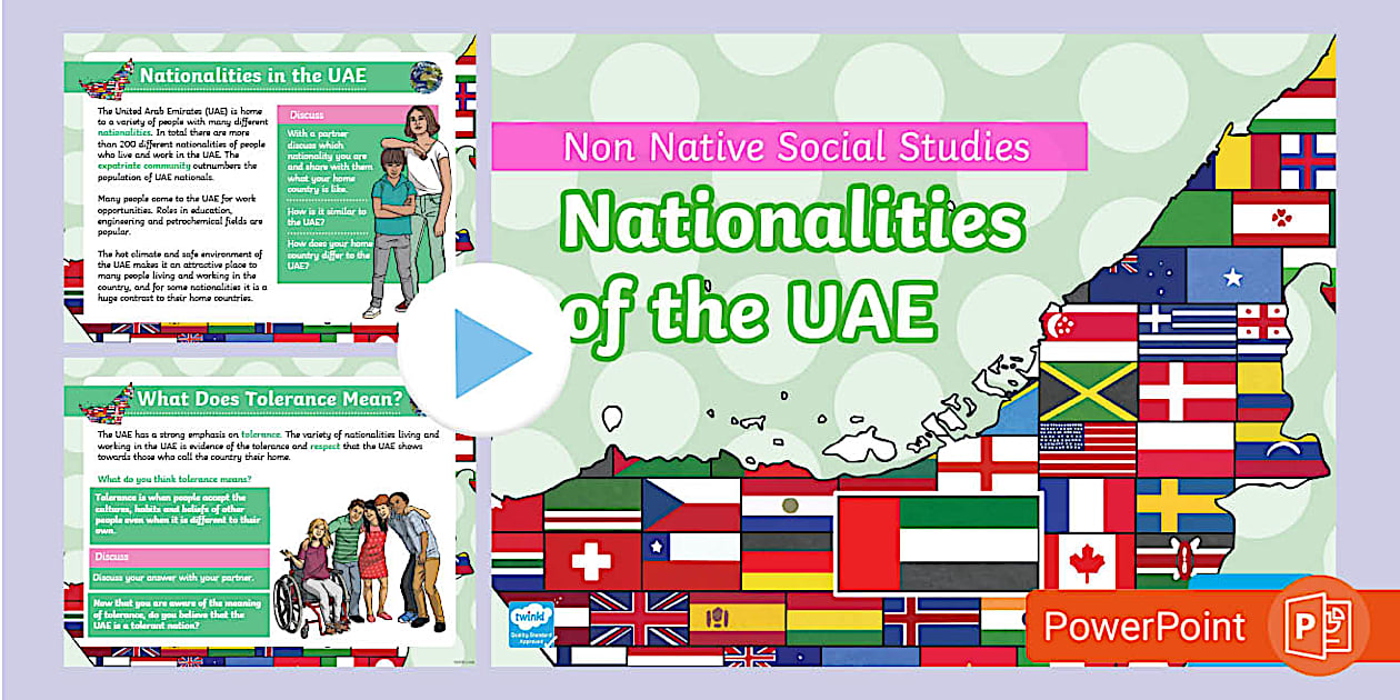 Year 3 - Lesson 1 - Nationalities of the UAE Power Point