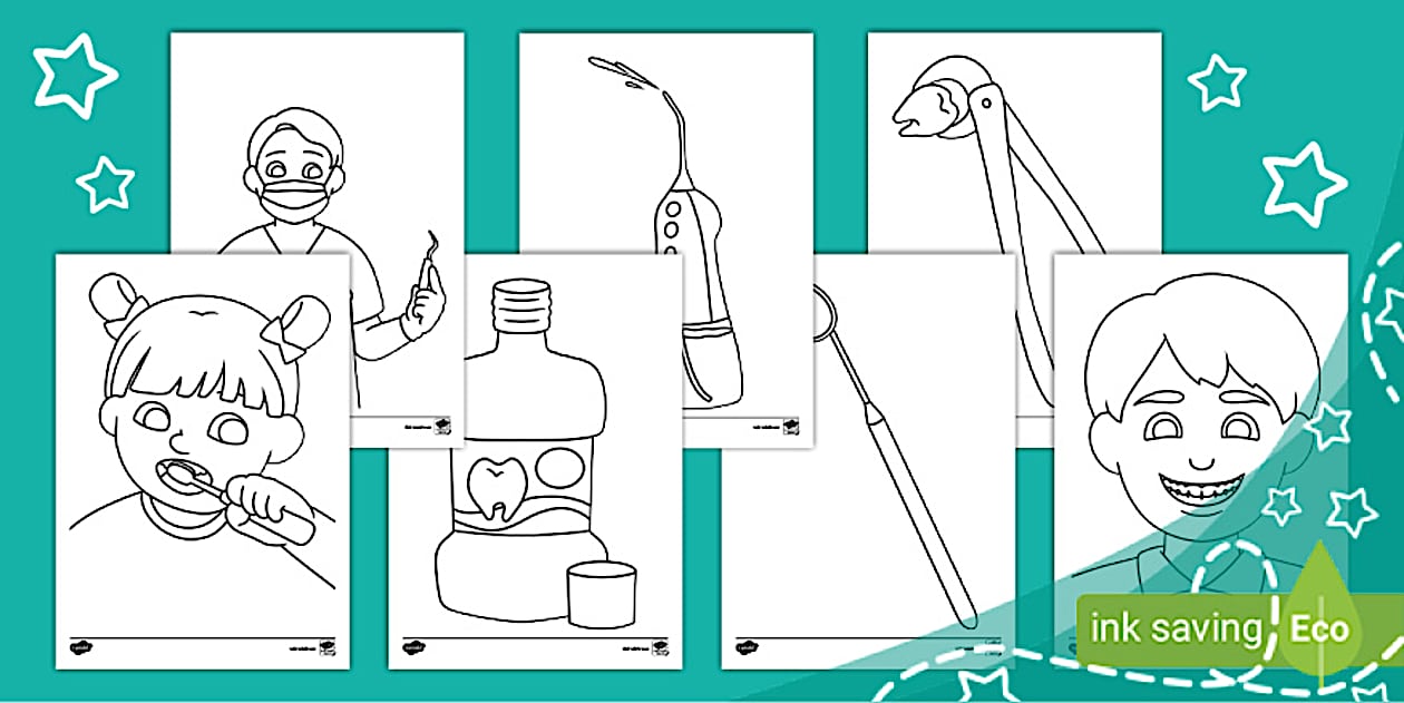 My First Dentist Colouring Pack (Teacher-Made) - Twinkl