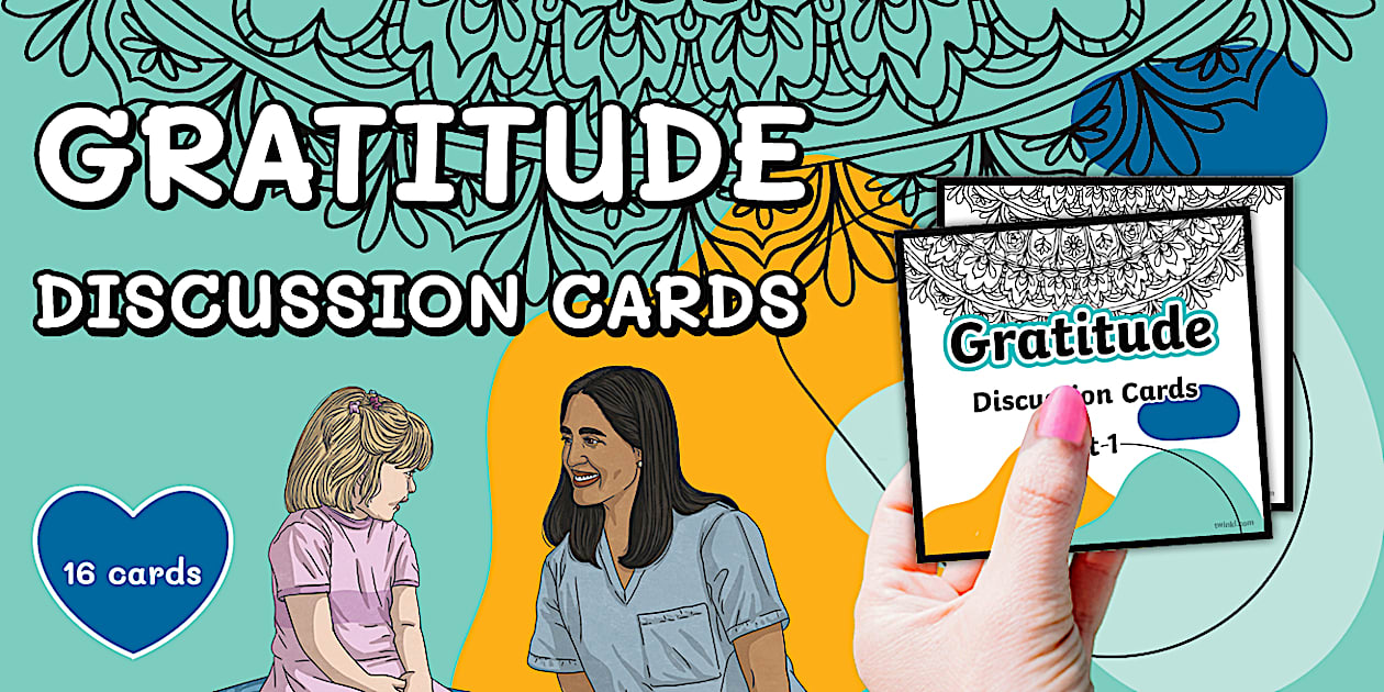 Gratitude Discussion Cards for Parents (Set 1) - Discussion Cards