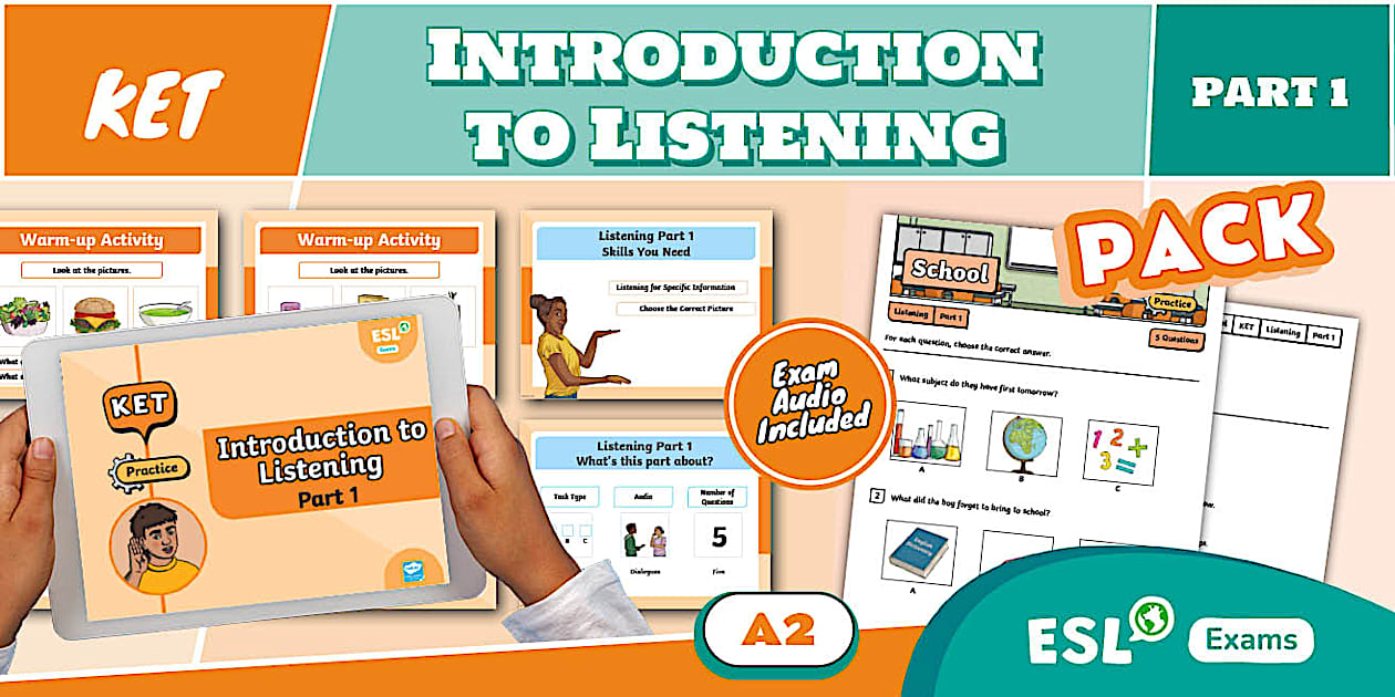 A2 Key (KET) - Introduction to Listening Part 1 Pack