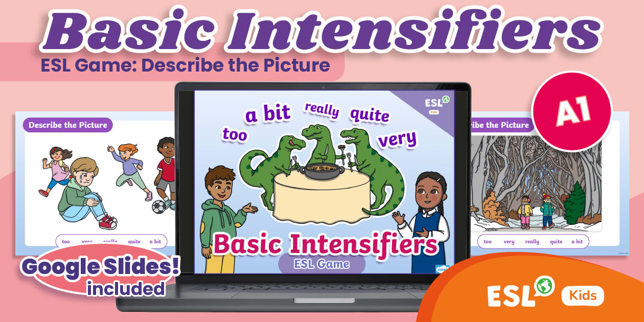 ESL Basic Intensifiers Game {Kids}
