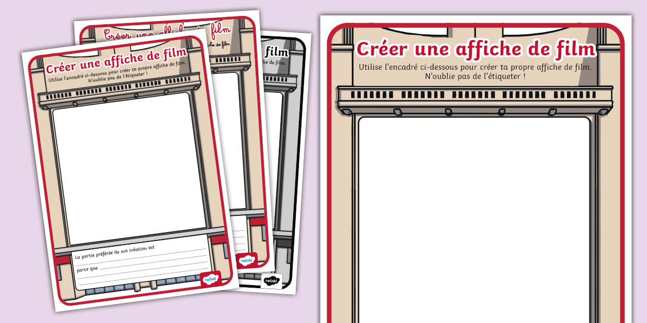 Activité : Créer une affiche de film (teacher made)