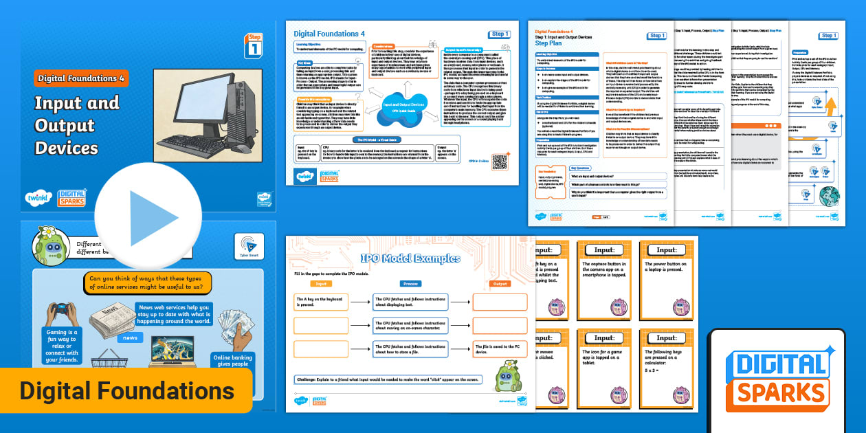Digital Sparks: Digital Foundations 4: Step 1 (teacher made)