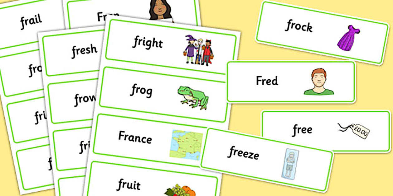 FR Word Cards (Hecho por educadores) - Twinkl