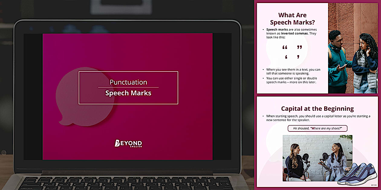 Speech Marks Starter PowerPoint (Lower Ability) | Beyond