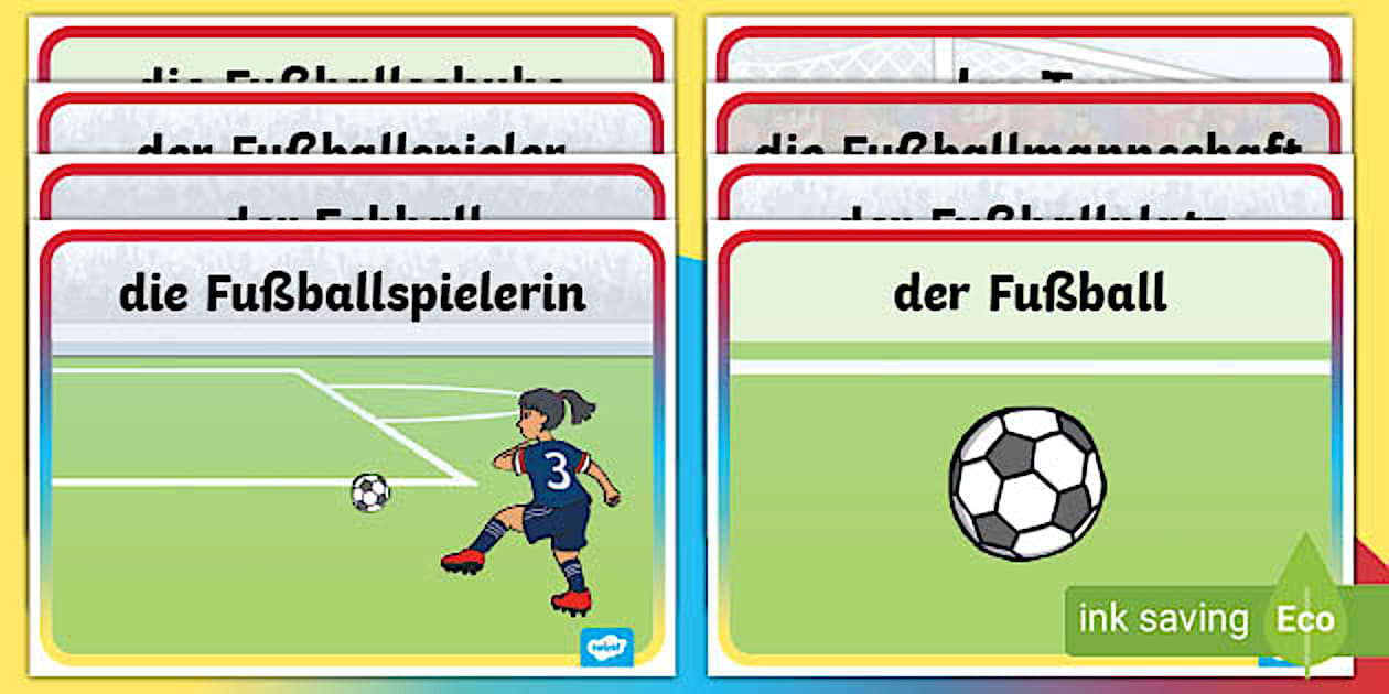 Football Display Posters German (teacher made) - Twinkl