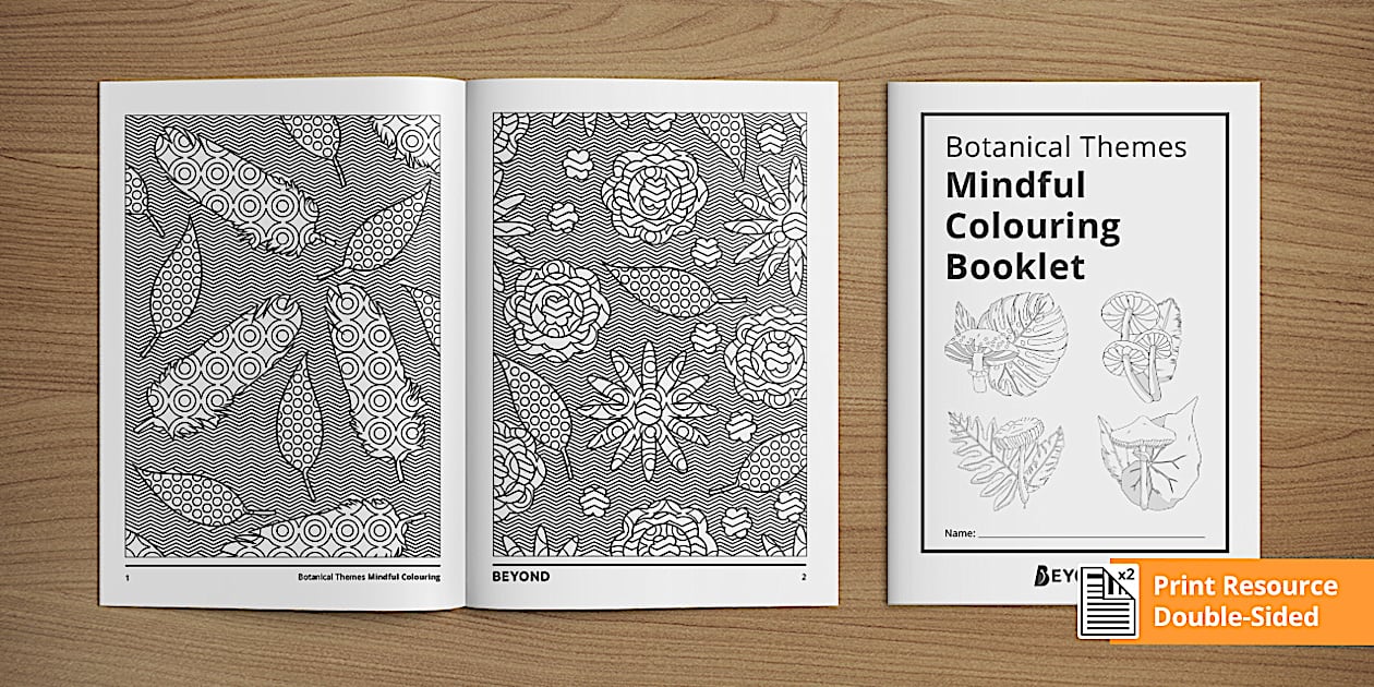 Botanical Colouring Book: Mindfulness | Teacher Toolbox