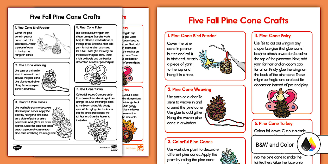 Fall Pine Cone Decorations | Teaching Resource | Twinkl USA
