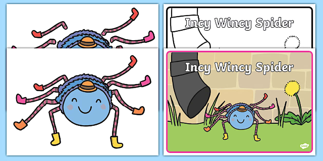 Incy Wincy Spider Counting and Reading Activity Pack